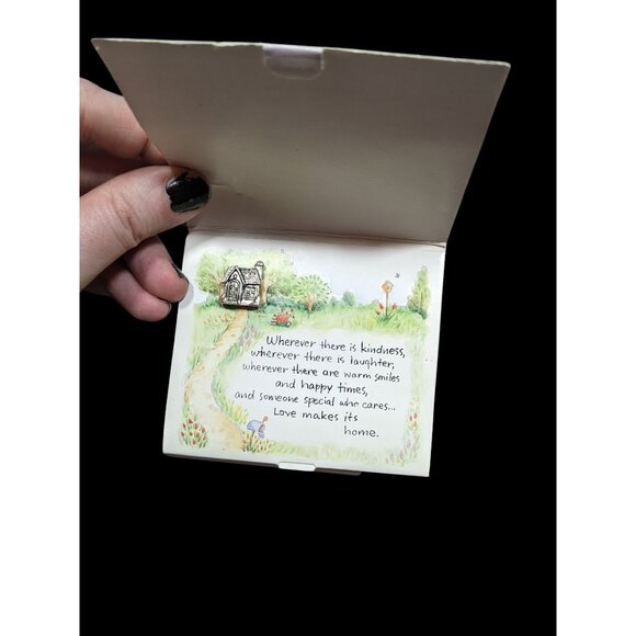 Hallmark | Jewelry | Vintage Hallmark Cottagecore Cottage Pin And Card ...